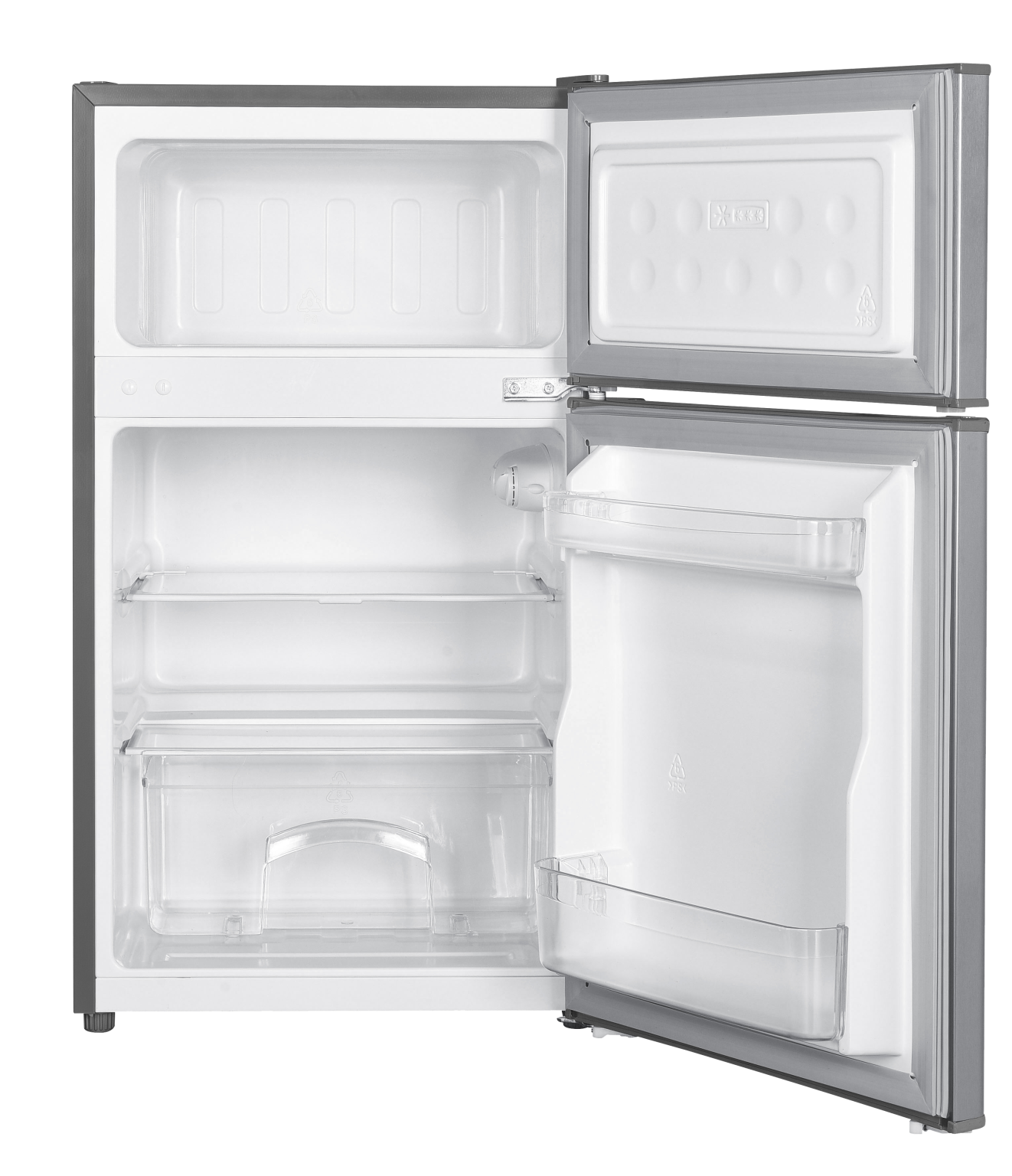 85L Silver 2 Door Bar Fridge - TECO Home Appliances