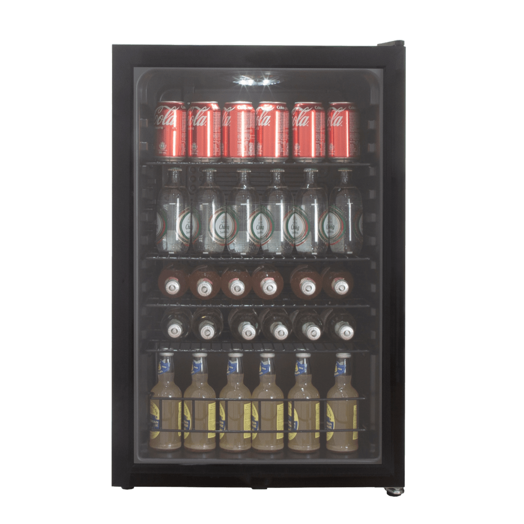 115L Glass Door Black Bar Fridge - TECO Home Appliances