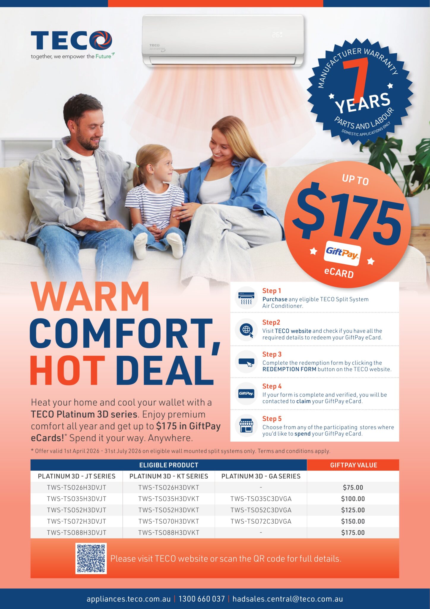 Winter GiftPay Promotion 2026 - TECO Home Appliances